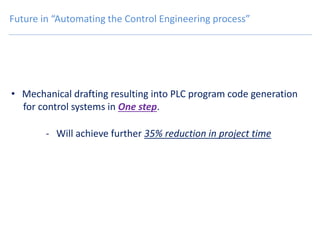 Automating the Machine Control System Engineering | PPT