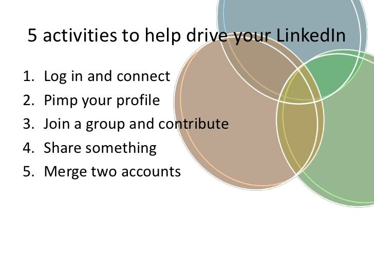 I got LinkedIn.... Now what: 5 activities to improve your LinkedIn (f…
