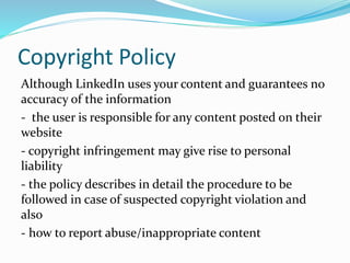 Linkedin policy primer | PPTX