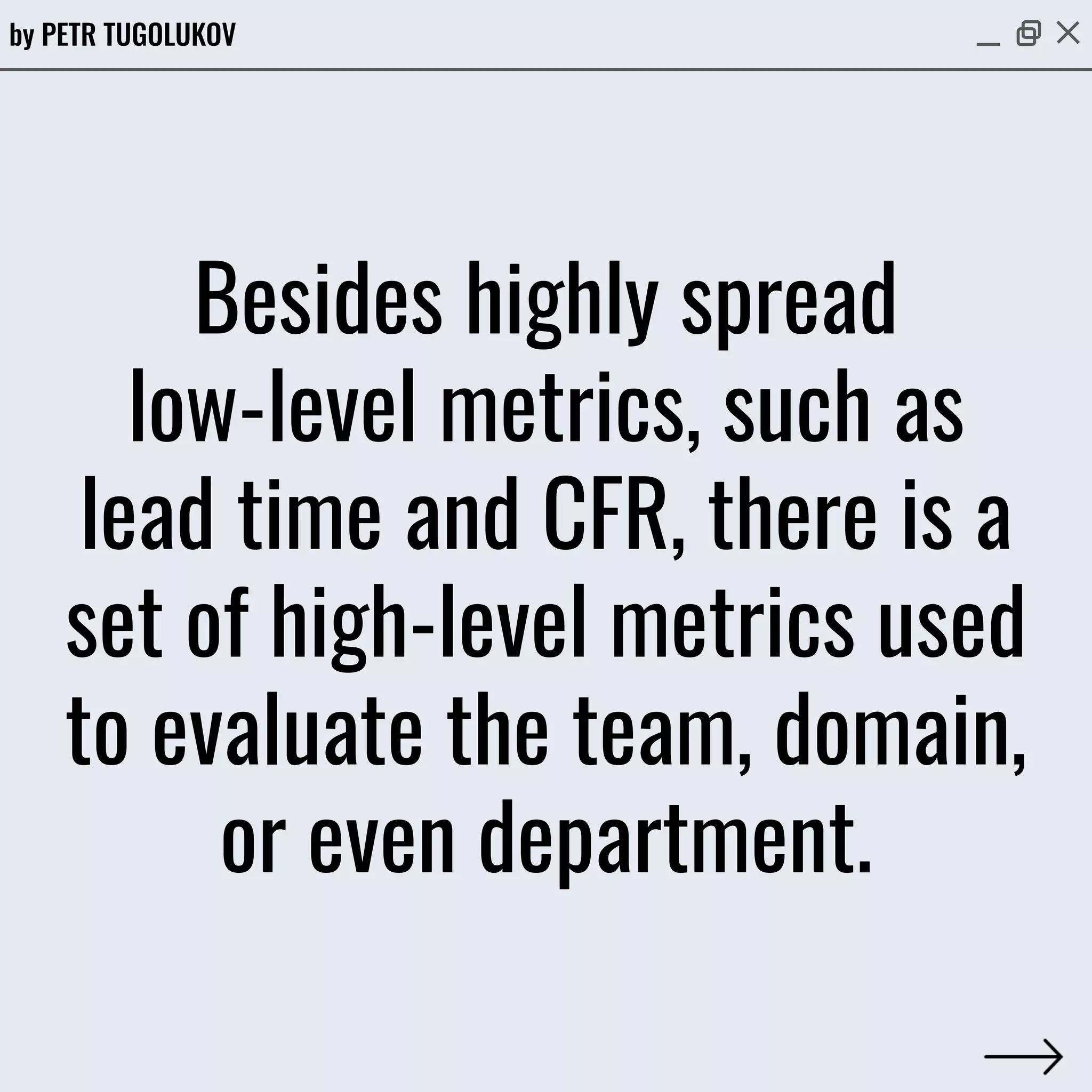 Software development high level metrics | PDF