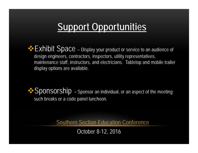 IAEI Southern Section Education Conference | PPT