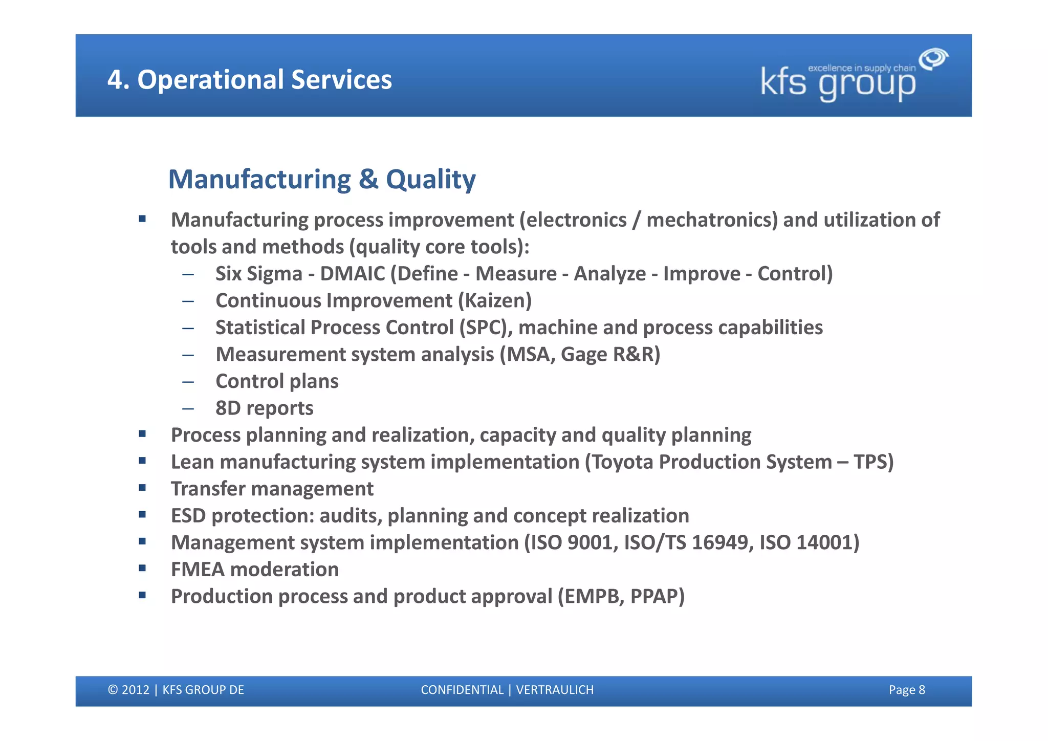 KFS GROUP Introduction | PDF