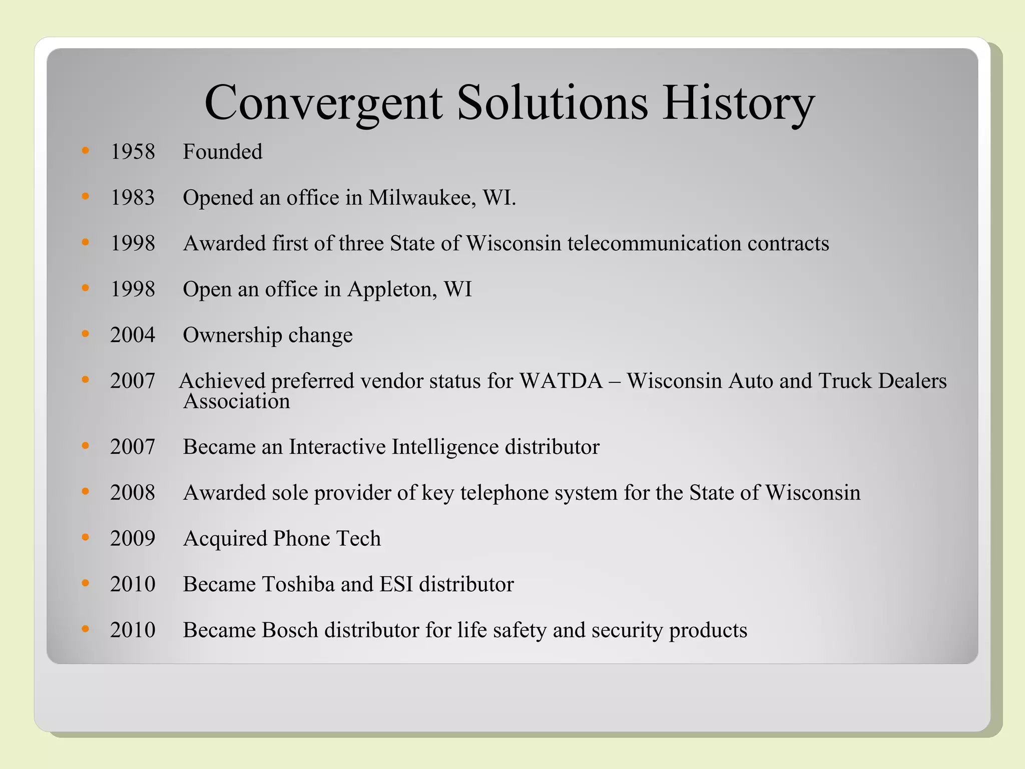 Convergent Solutions | PPT
