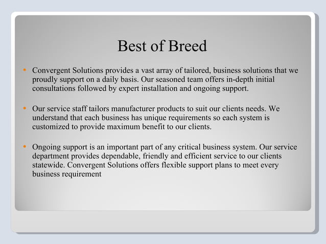 Convergent Solutions | PPT