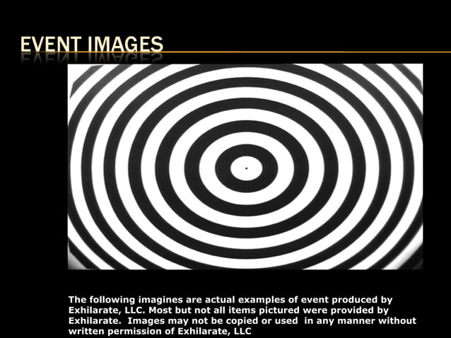 Exhilarate Events Examples | PPT