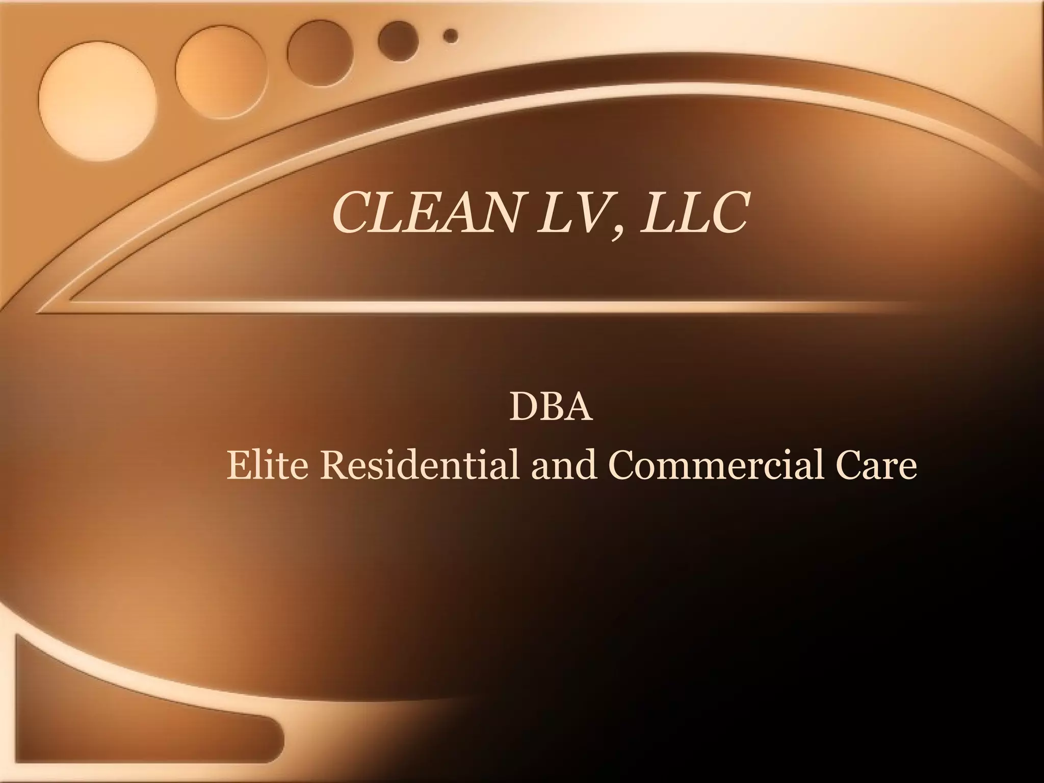 Clean LV, LLC Presentation | PPT