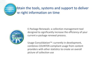 EBSCO Information Services | PPTX | Databases | Computer Software and Applications