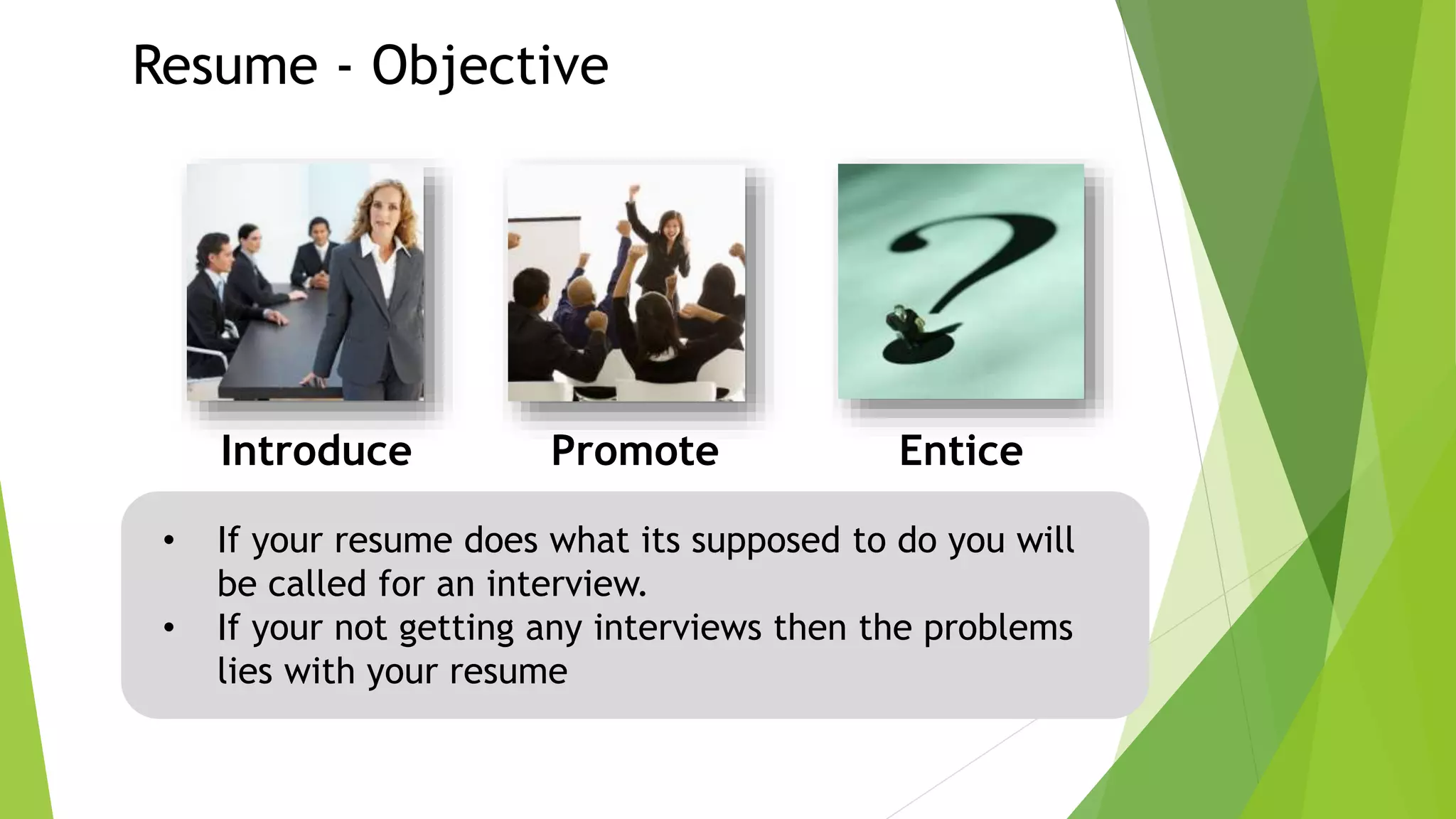 Resume and Interview Tips | PPTX