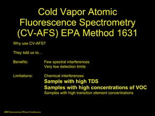 Intercomparison of Different Technologies for the Analysisof Total ...