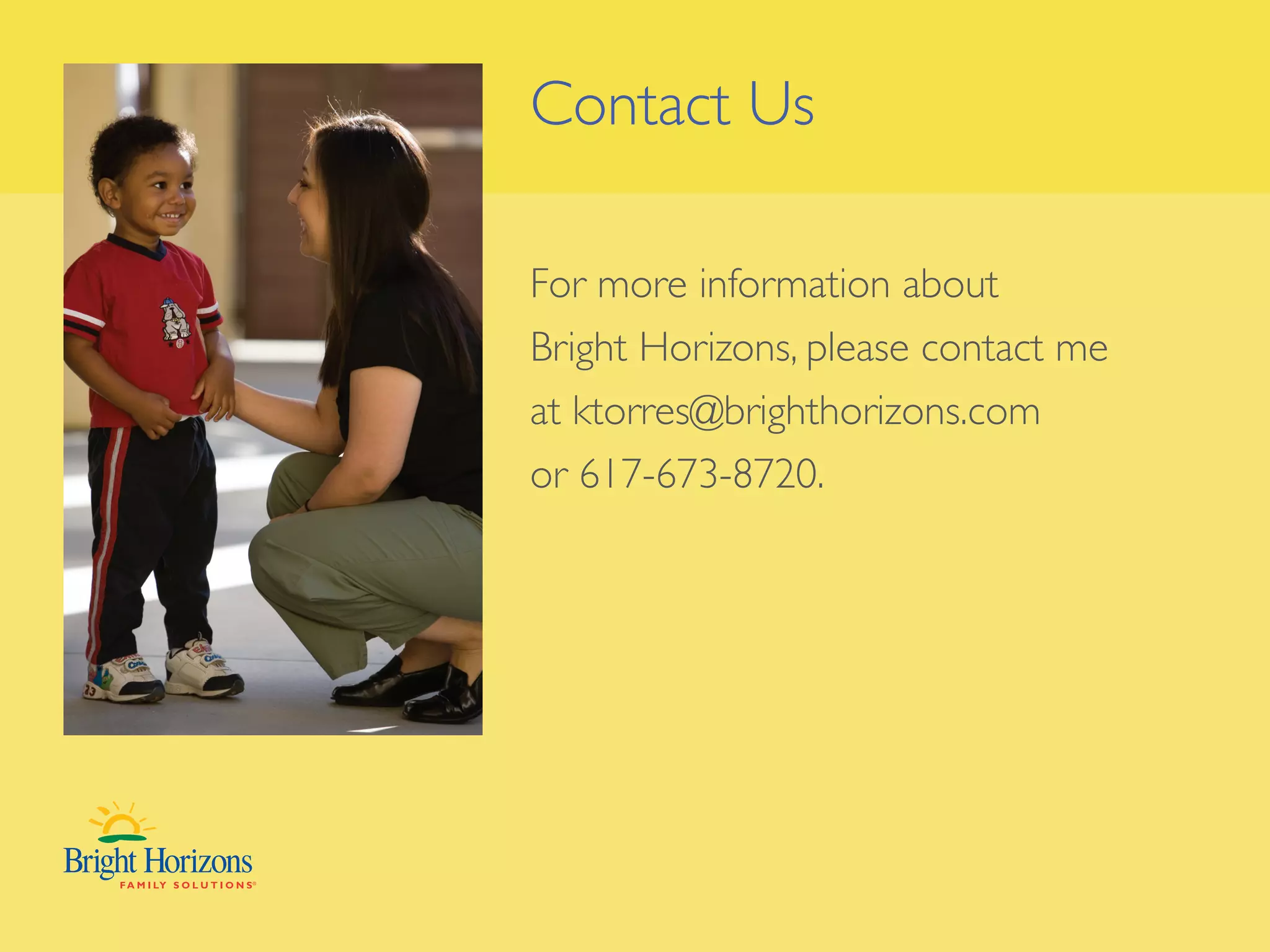 Bright Horizons company overview | PPT