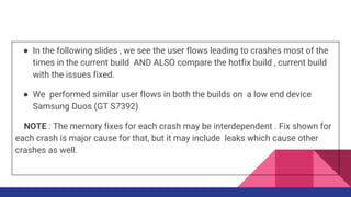 Memory Leaks in Android Applications | PPT