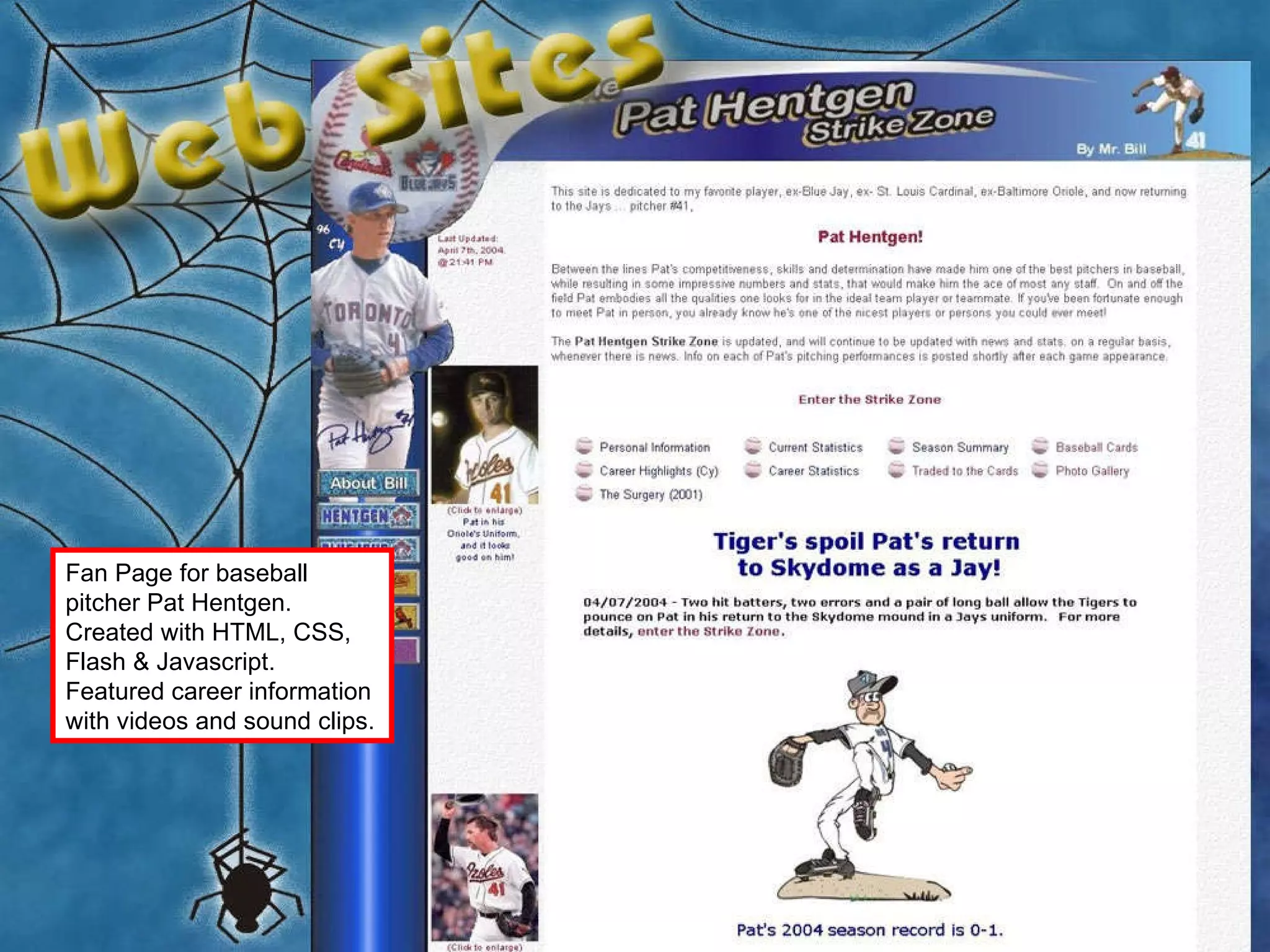 Web Site Presentation (Sample Screenshots) | PPT