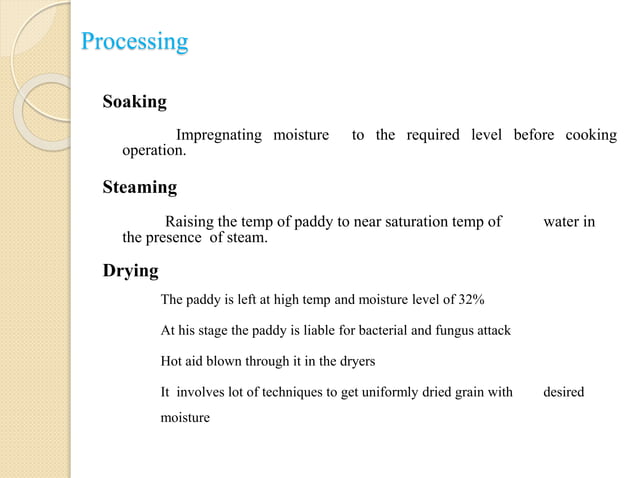 Paddy parboiling and Drying | PPTX