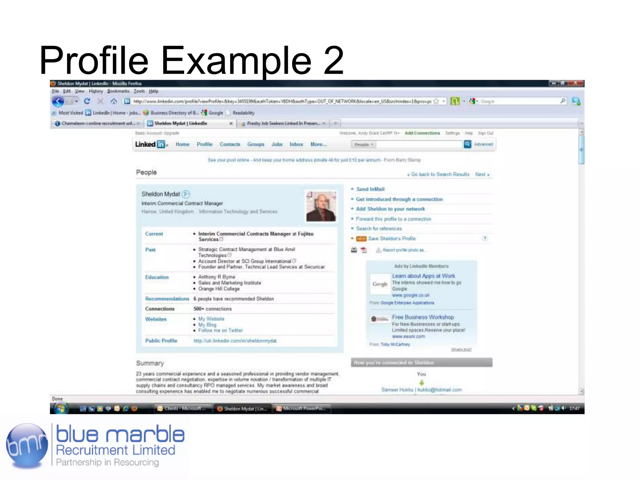 Linkedin Profile Creation And Improvement Presentation Ppsx