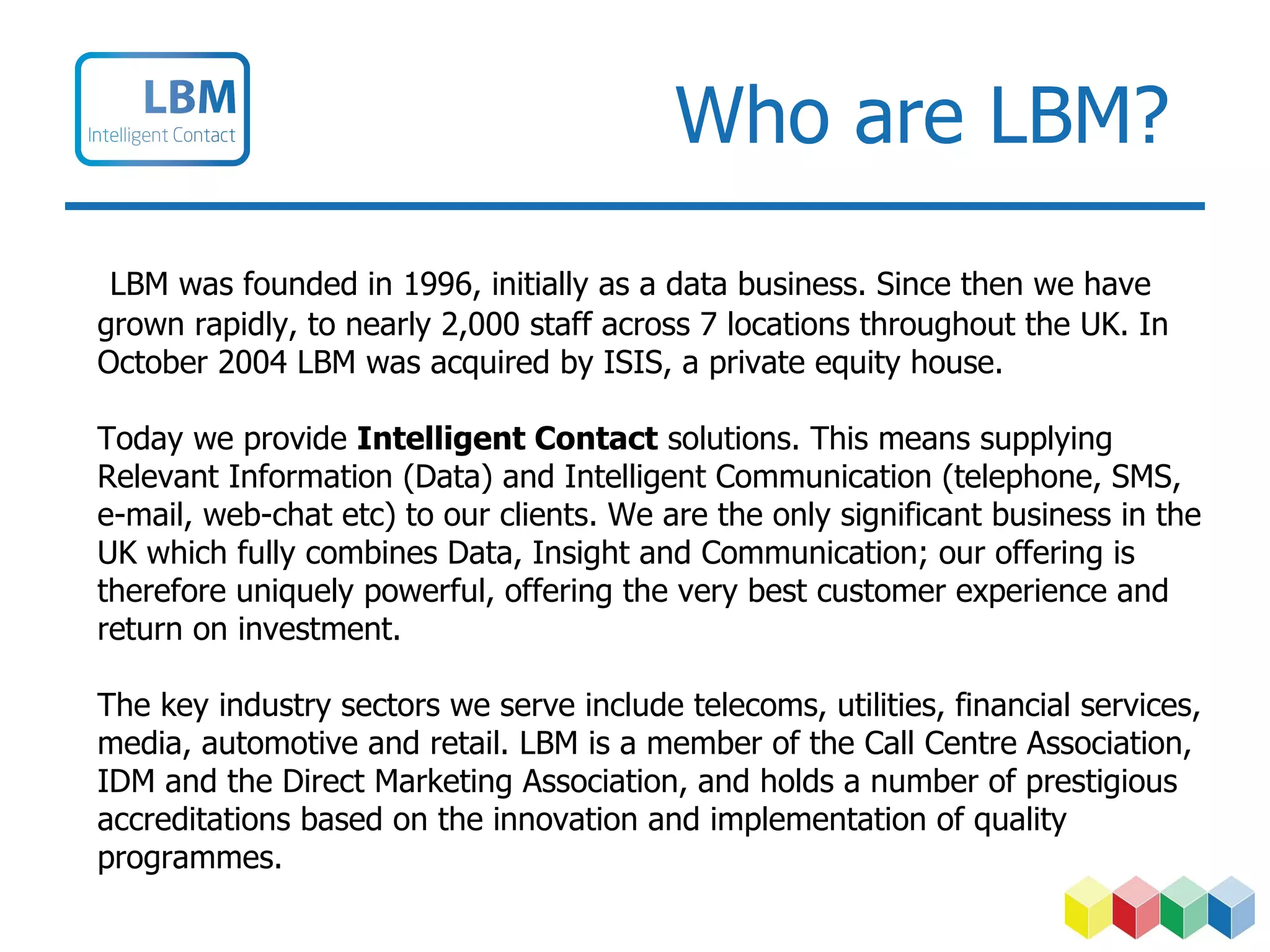 LBM Overview | PPT