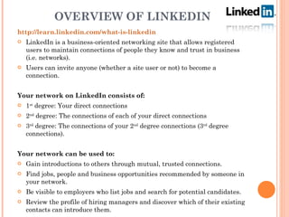 LinkedIn presentation for ProNet | PPT