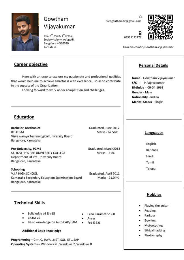 Gowtham Resume | PDF