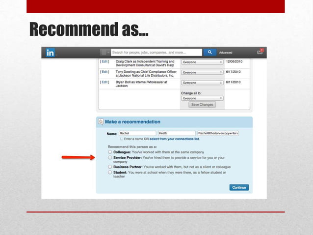 How to write and post a LinkedIn Recommendation | PPT