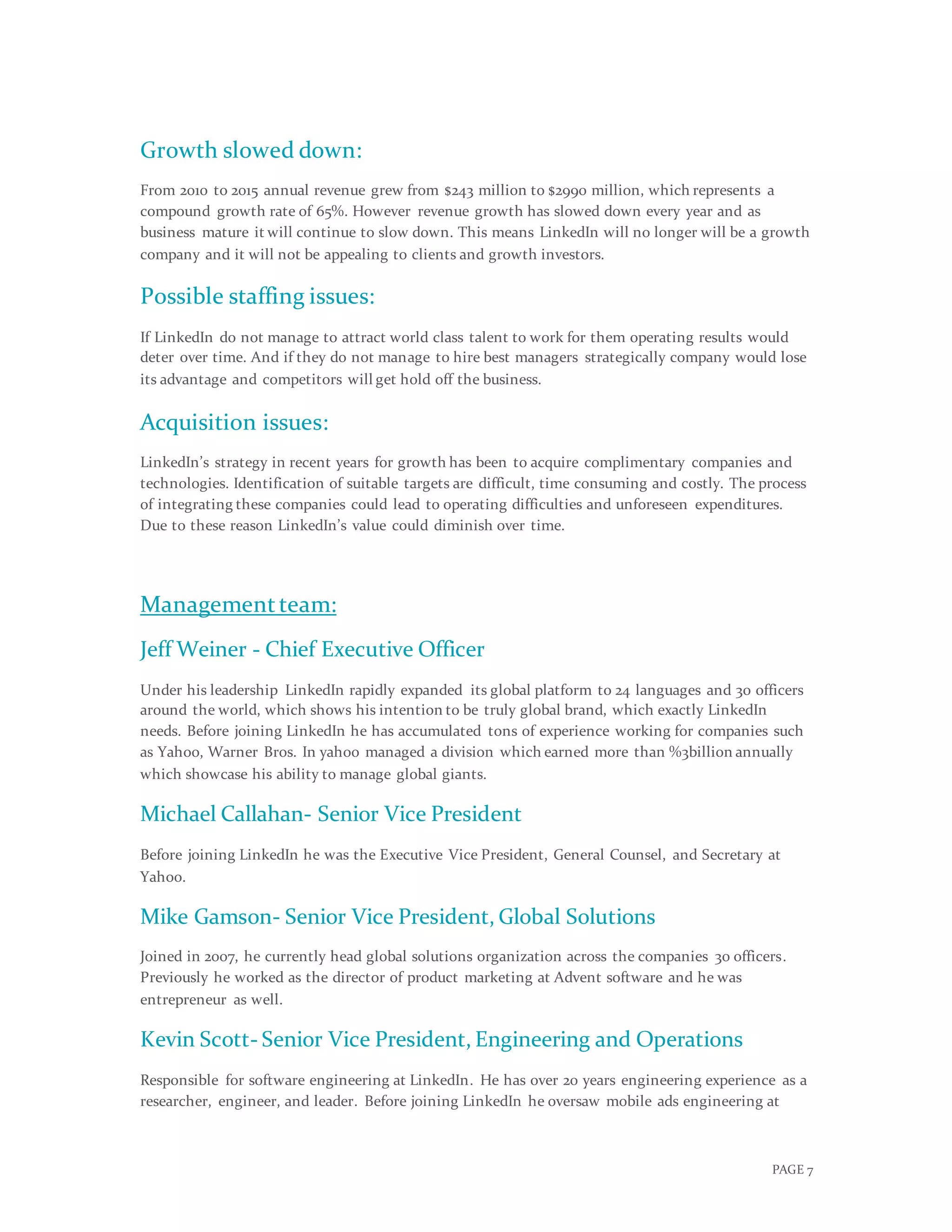 Linkedin research report | DOCX