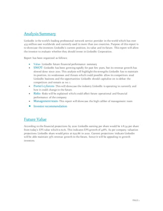 Linkedin research report | DOCX