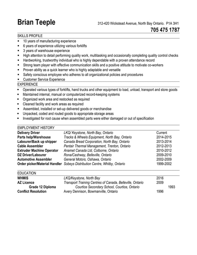 Linkedin resume | PDF