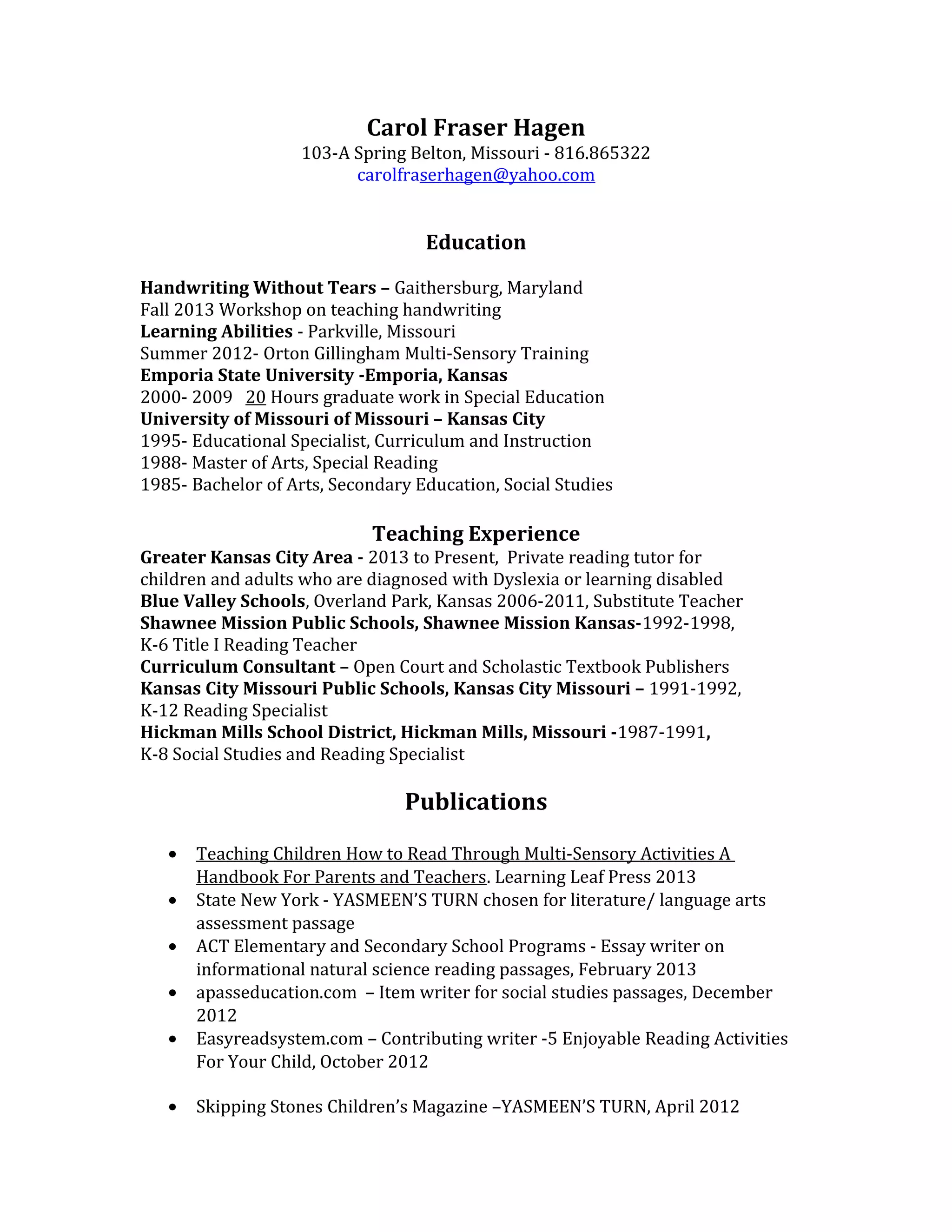 Resume | PDF