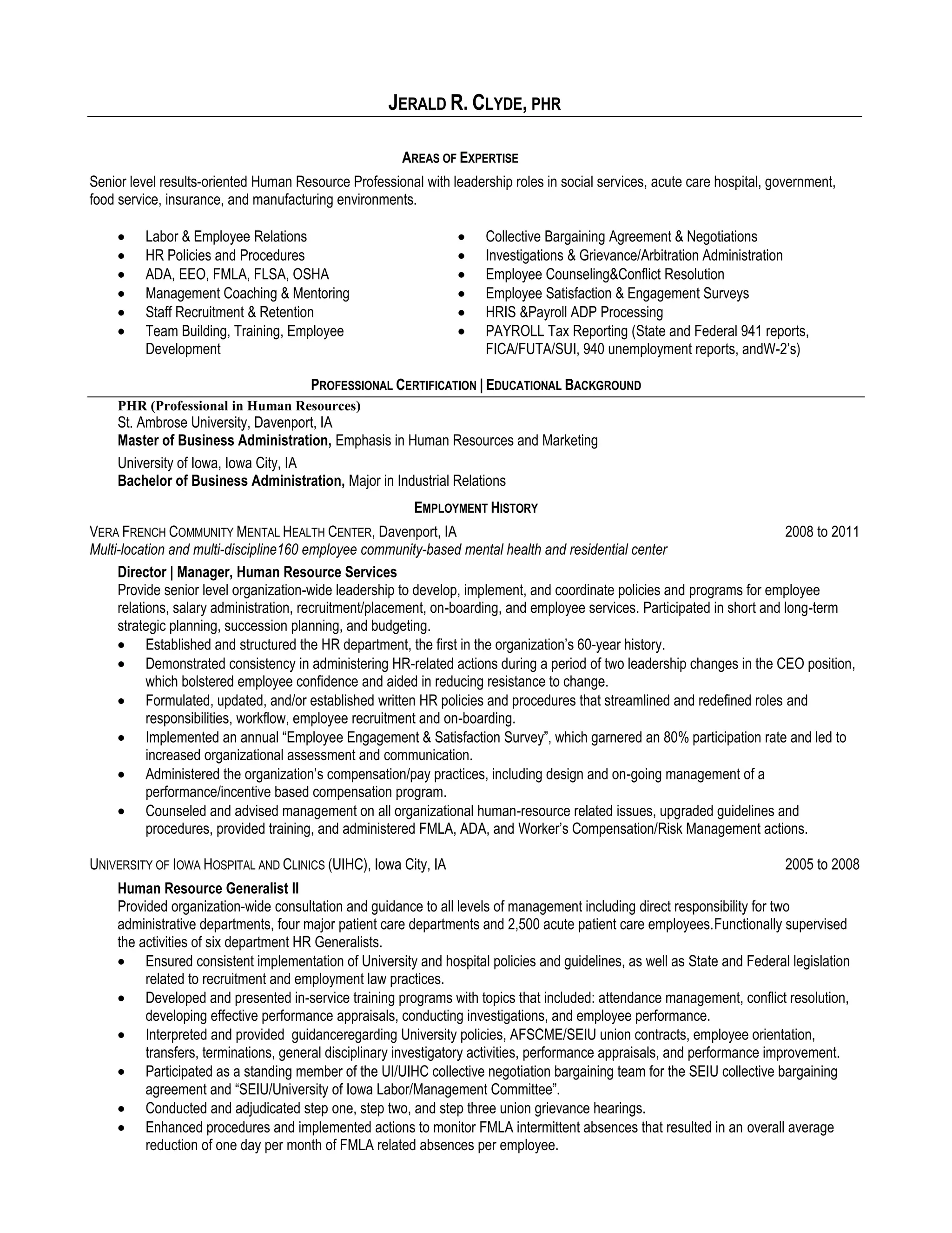 Linkedin resume for jerry clyde 2011 | PDF