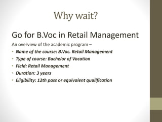 Retail management | PPT