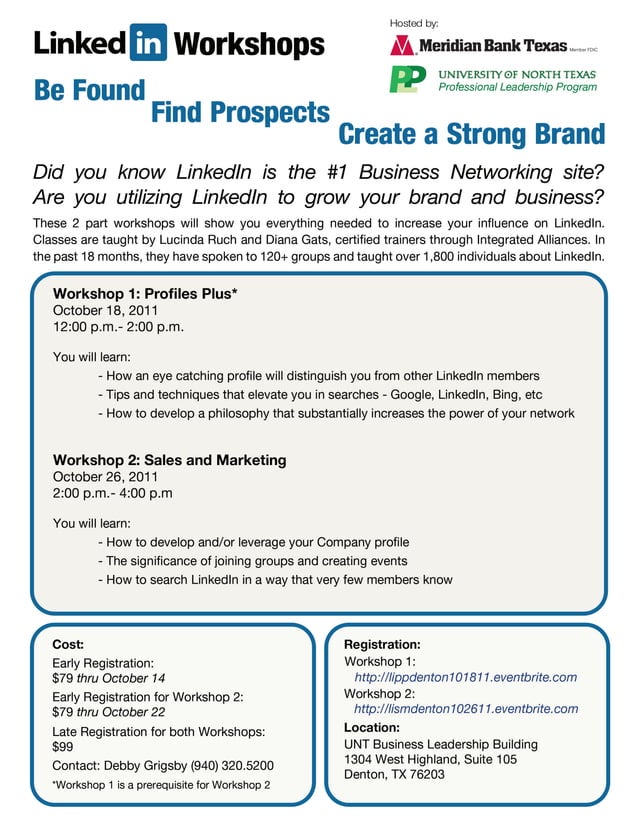 LinkedIn Denton Seminars 100411 | PDF