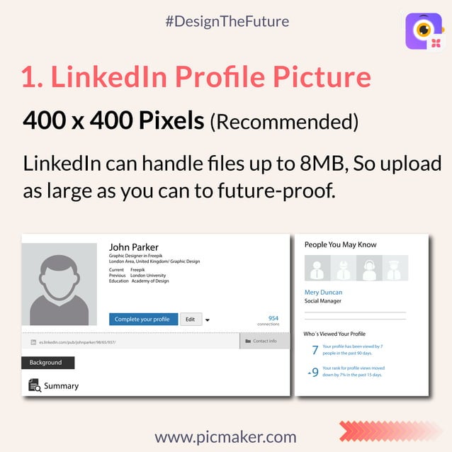 Complete LinkedIn Size Guide | PDF | Social Networking | Internet