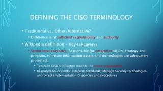 CISO's first 100 days | PPTX