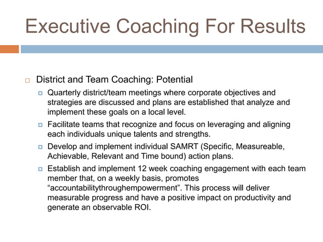 Executive Coaching Proposal | PPTX