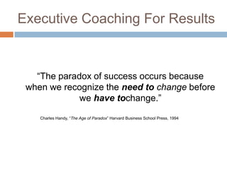 Executive Coaching Proposal | PPTX