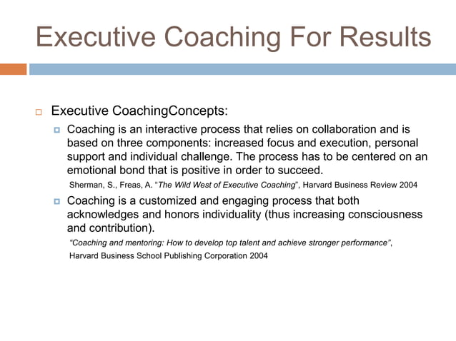 Executive Coaching Proposal | PPTX