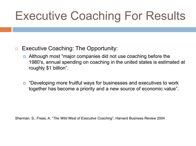 Executive Coaching Proposal | PPTX