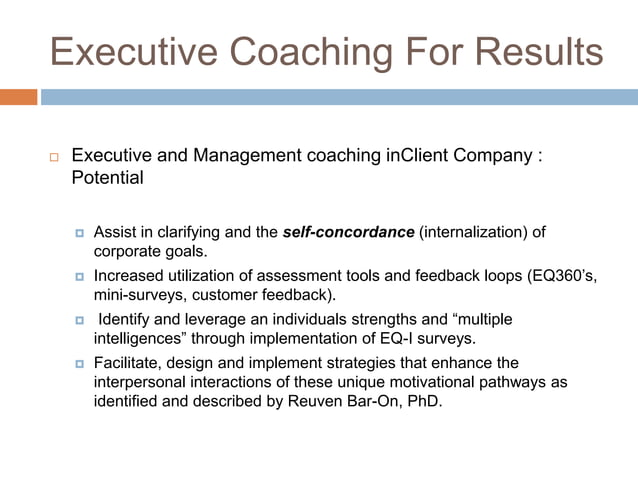 Executive Coaching Proposal | PPTX