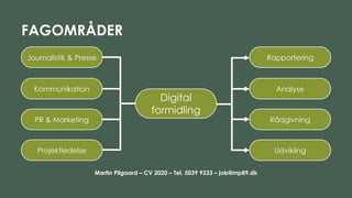 Martin Pilgaard - CV 2020 Presentation | PDF
