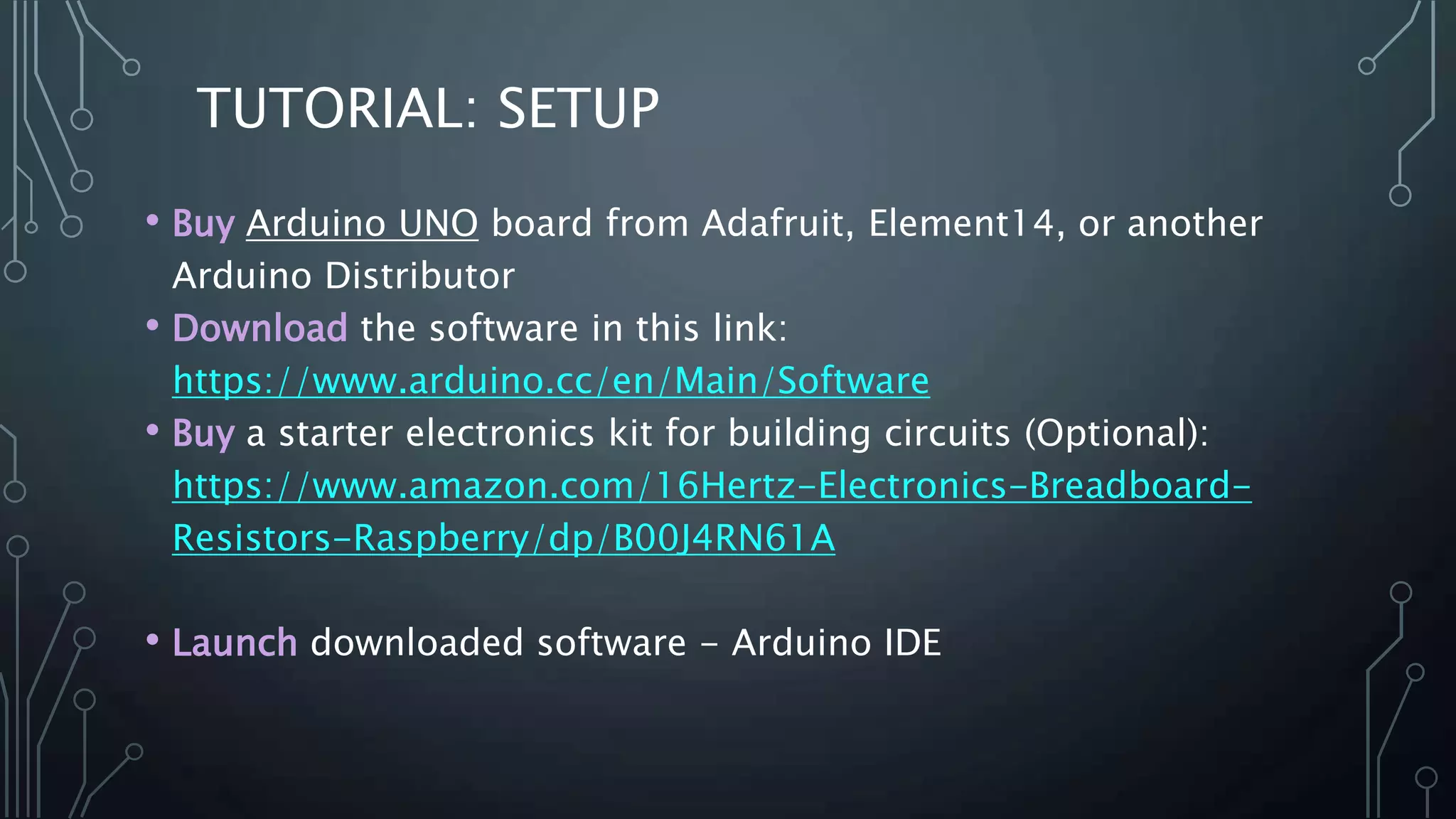 Arduino Environment Tutorial | PPT