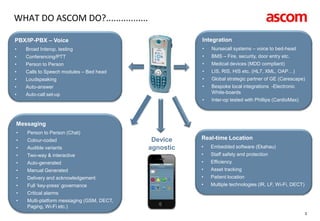 What Ascom can do for you..... | PPTX
