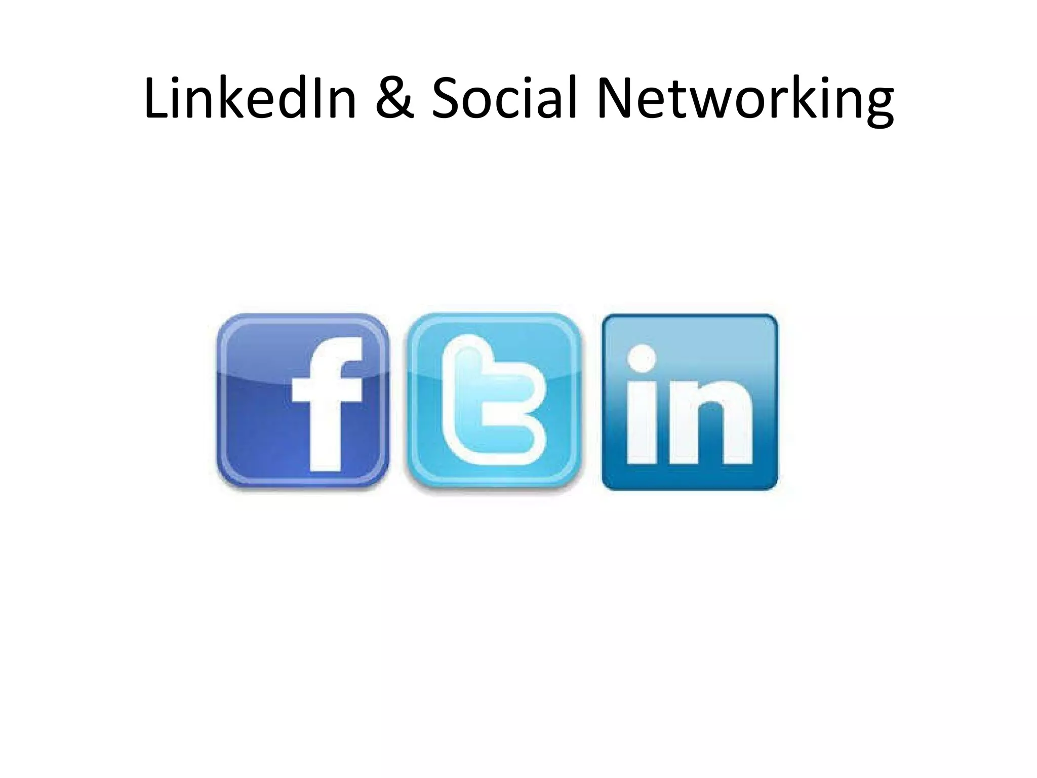 Linked in & social networking1 | PPT