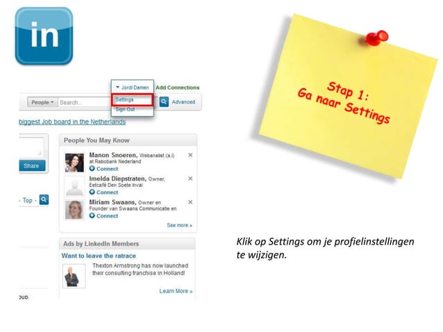 Linkedin taal instellen | PPT