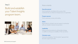 LinkedIn Talent Insights Launch Guide for Program Managers | PPT