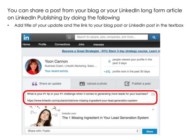 Linked in tips how to share your posts to multiple linkedin groups | PPTX | Social Networking ...