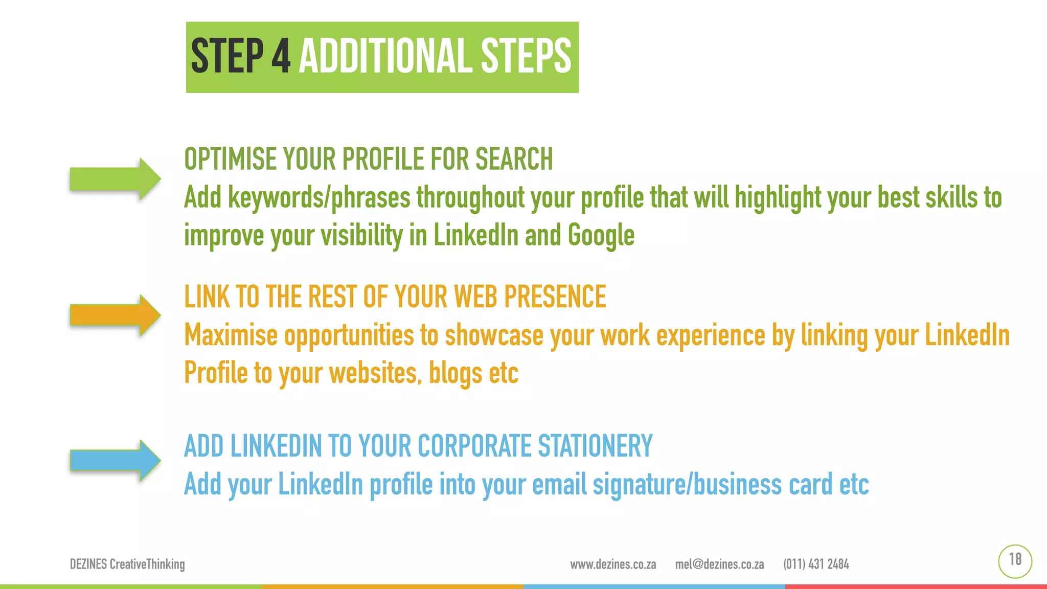 Updating your profile on LinkedIn - the 3 basic steps | PDF