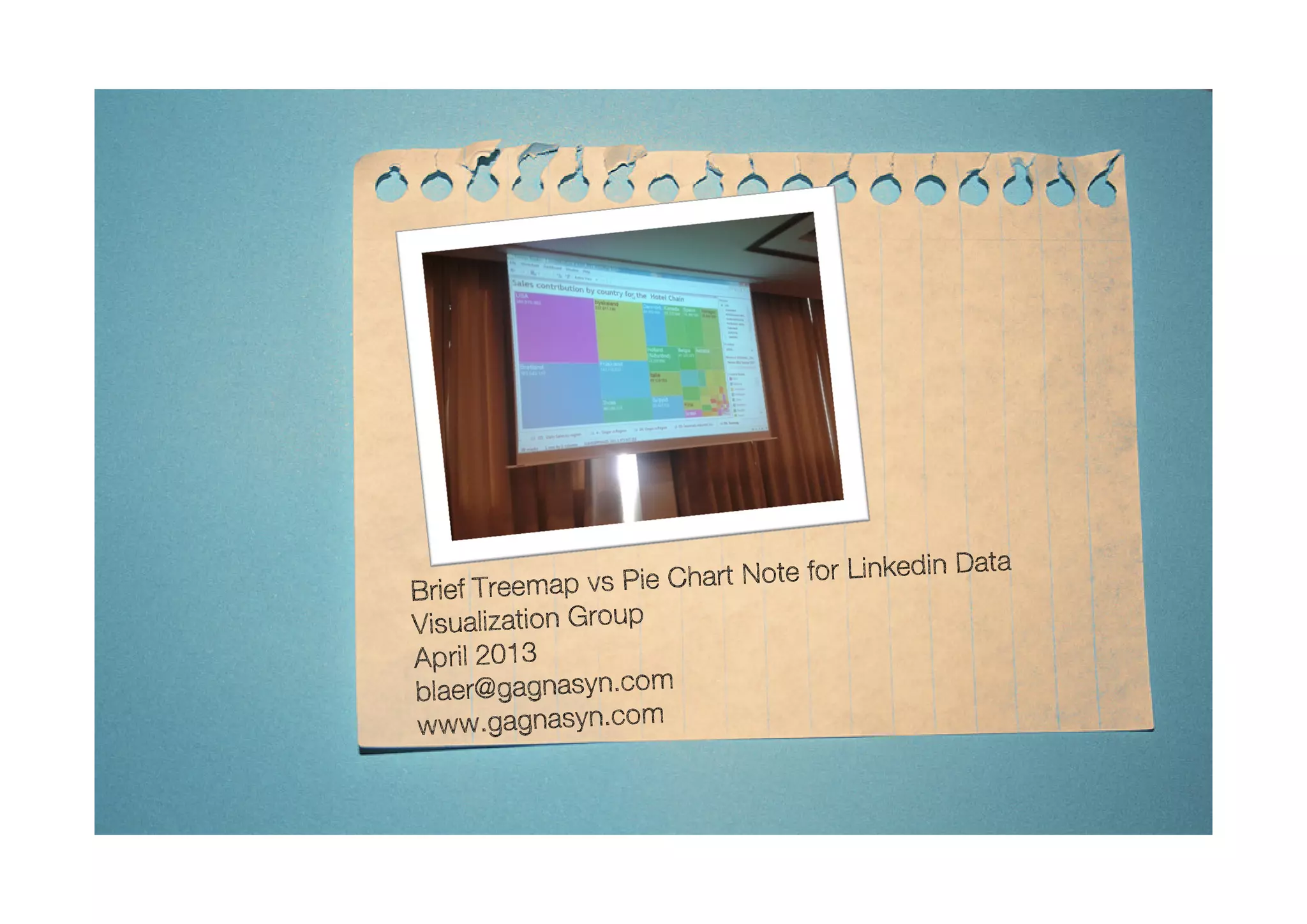 Linkedin treemap vs pie chart note data viz group victor blaer | PPT
