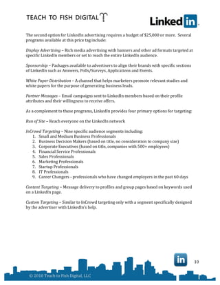 LinkedIn Tutorial | PDF