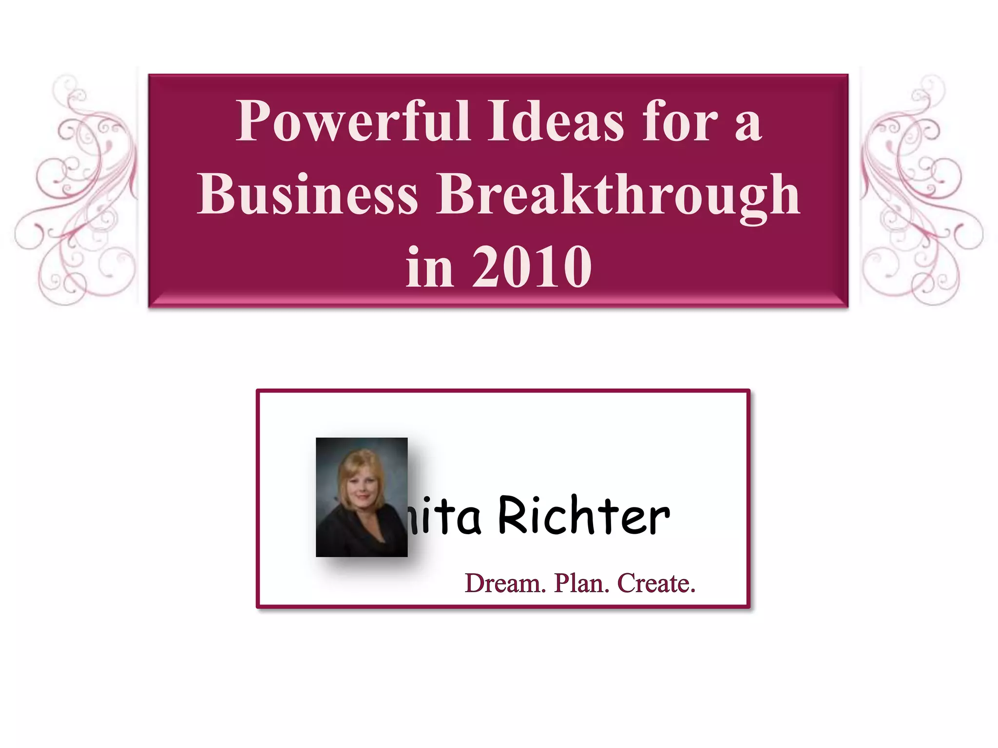 Powerful Ideas for a Business Breakthrough | PPTX | Marketing and Advertising | Business