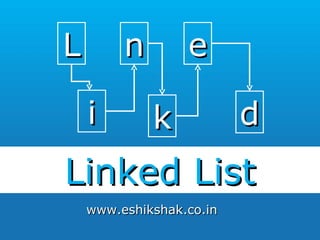 Linked list | PPT | Programming Languages | Computing