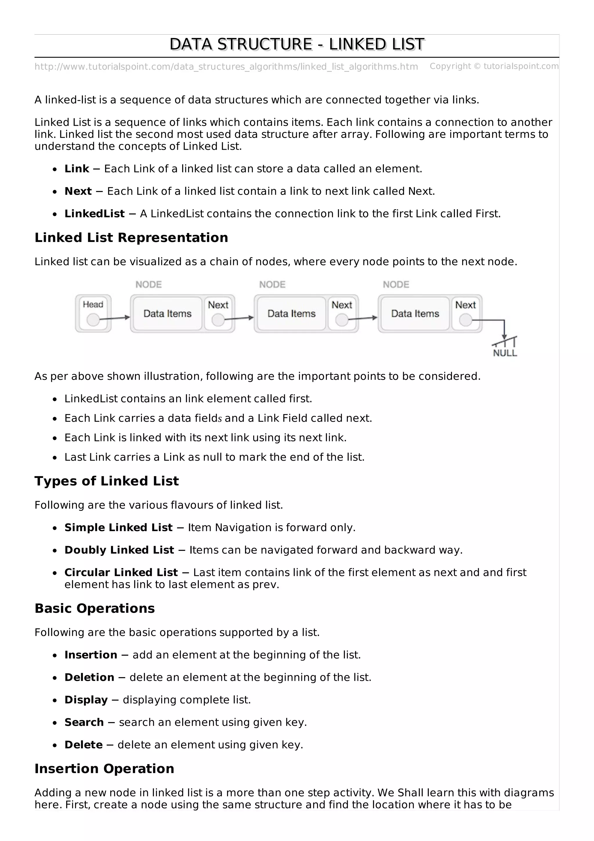 Linked list | PDF