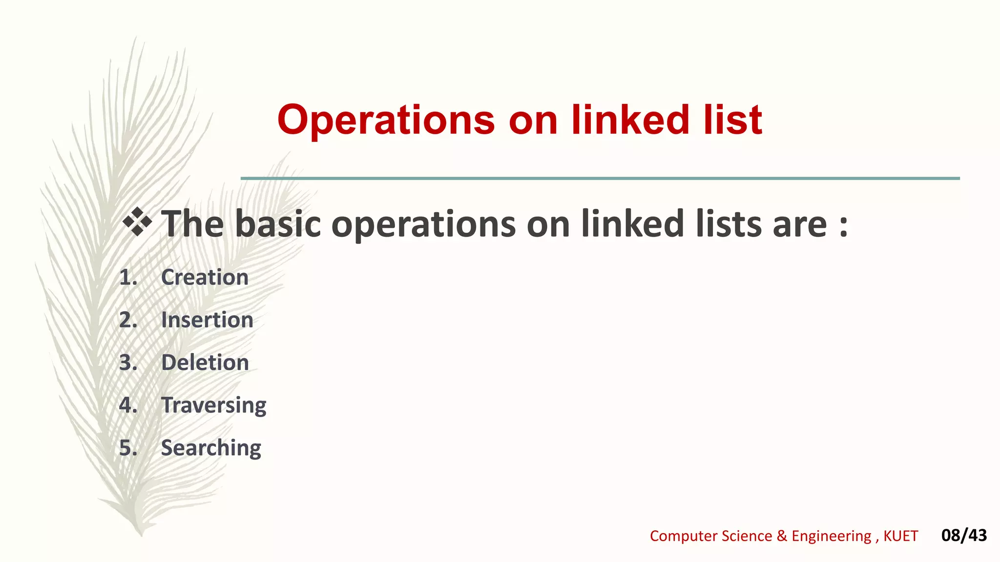 Singly And Circular Linked List Pptx Programming Languages Computing 5388